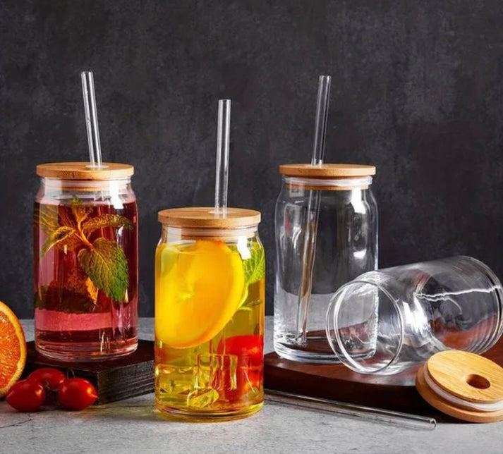 Round Shape Glass Sipper – Hydro Jar